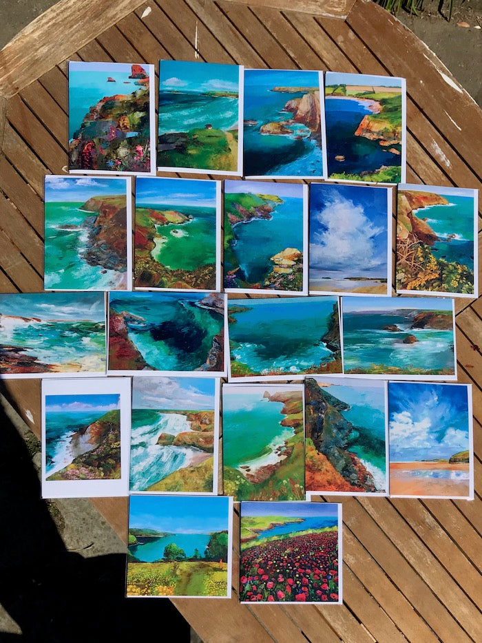 Pack of 15 Cornish Greeting Cards – saraheddyart